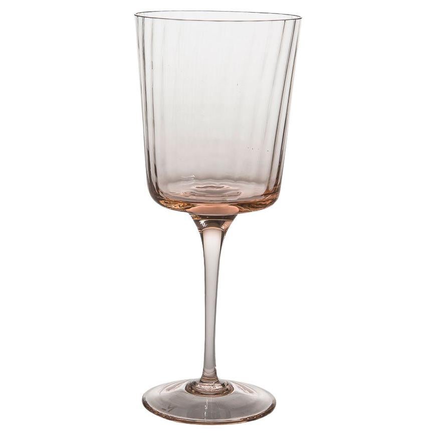 Calice24, Stem Glass Handcrafted Muranese Glass, Angora Plissé MUN by ...