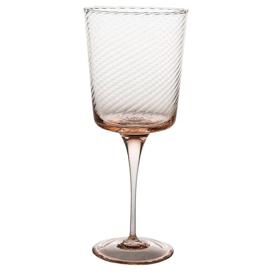 Calice24, Stem Glass Handcrafted Muranese Glass, Angora Twisted MUN by ...