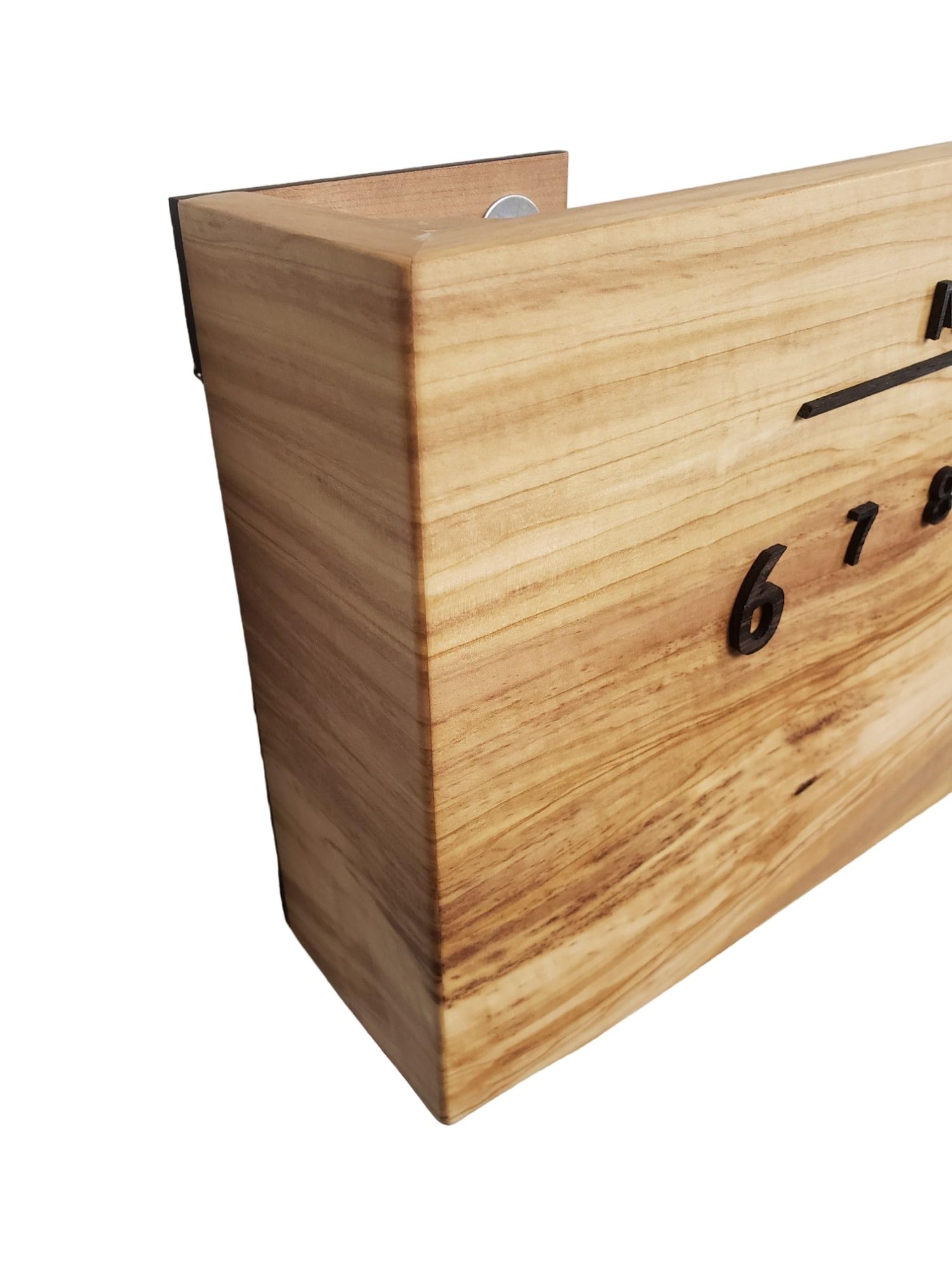 California: 3-foot Olive and Wenge Linear Clock For Sale at 1stDibs