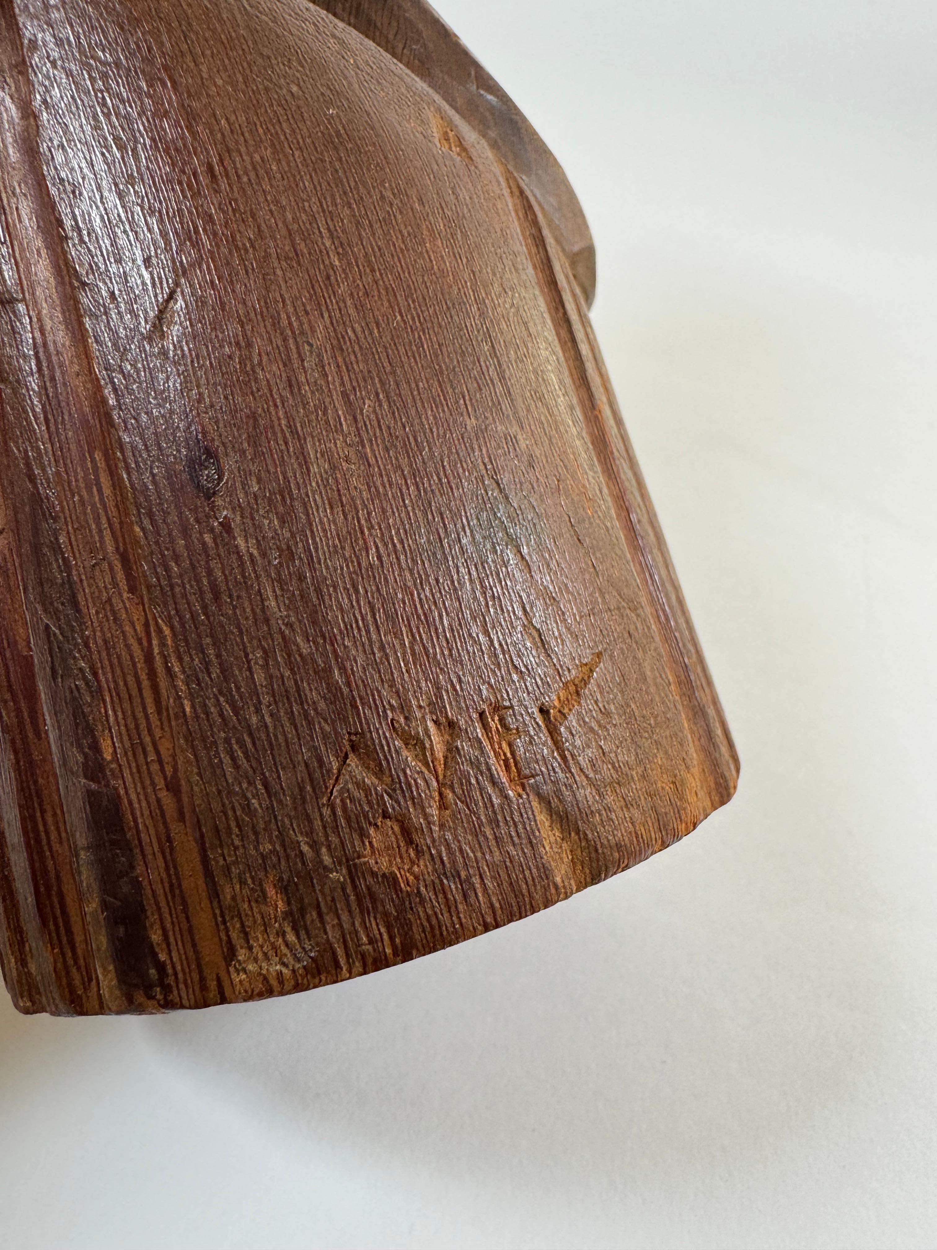 California Artist Richard Gentry Ayers Wooden Abstract Sculpture Circa ...