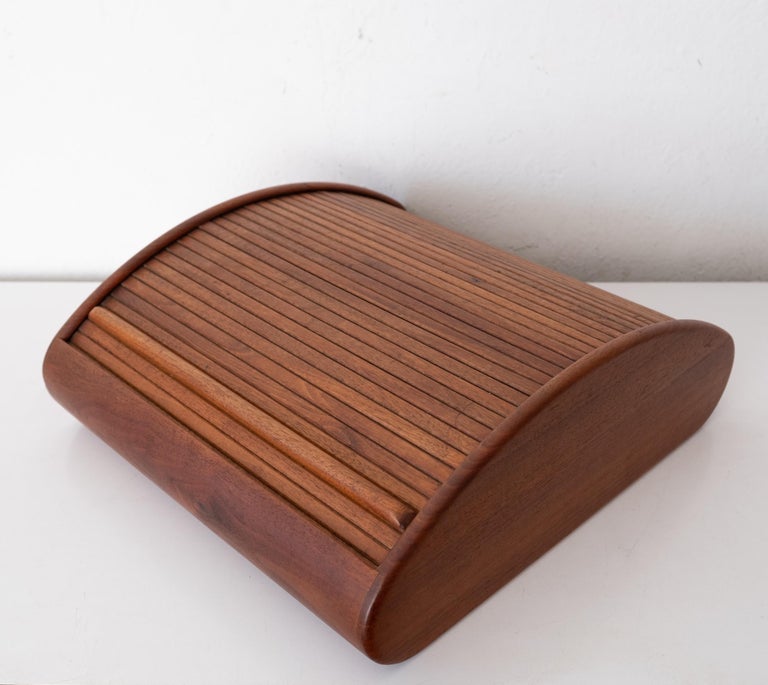 California Design Tambour Door Jewelry Box For Sale at 1stDibs