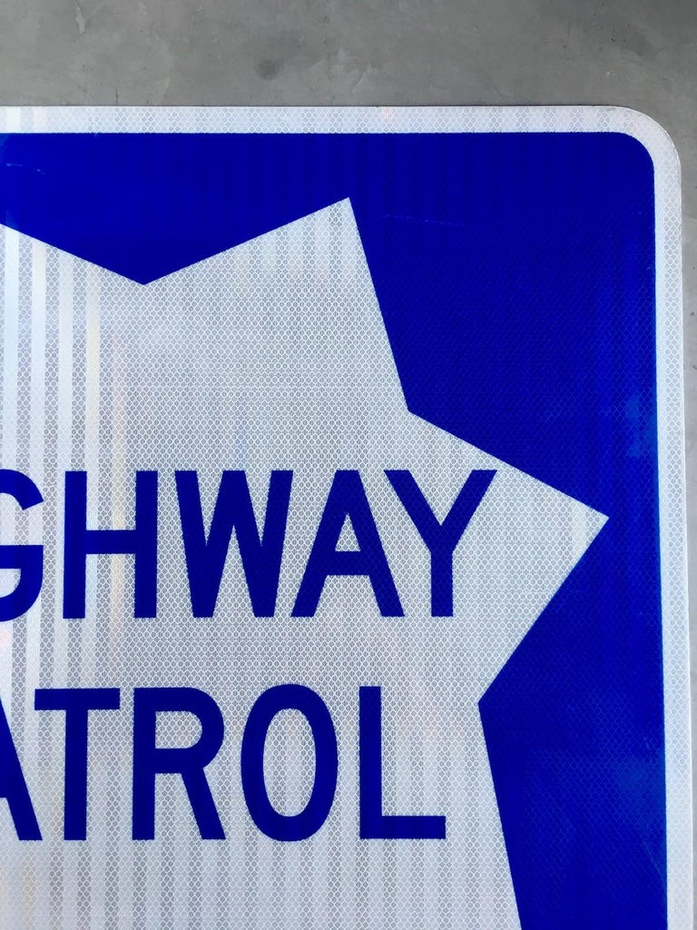 California Highway Patrol Sign For Sale at 1stDibs