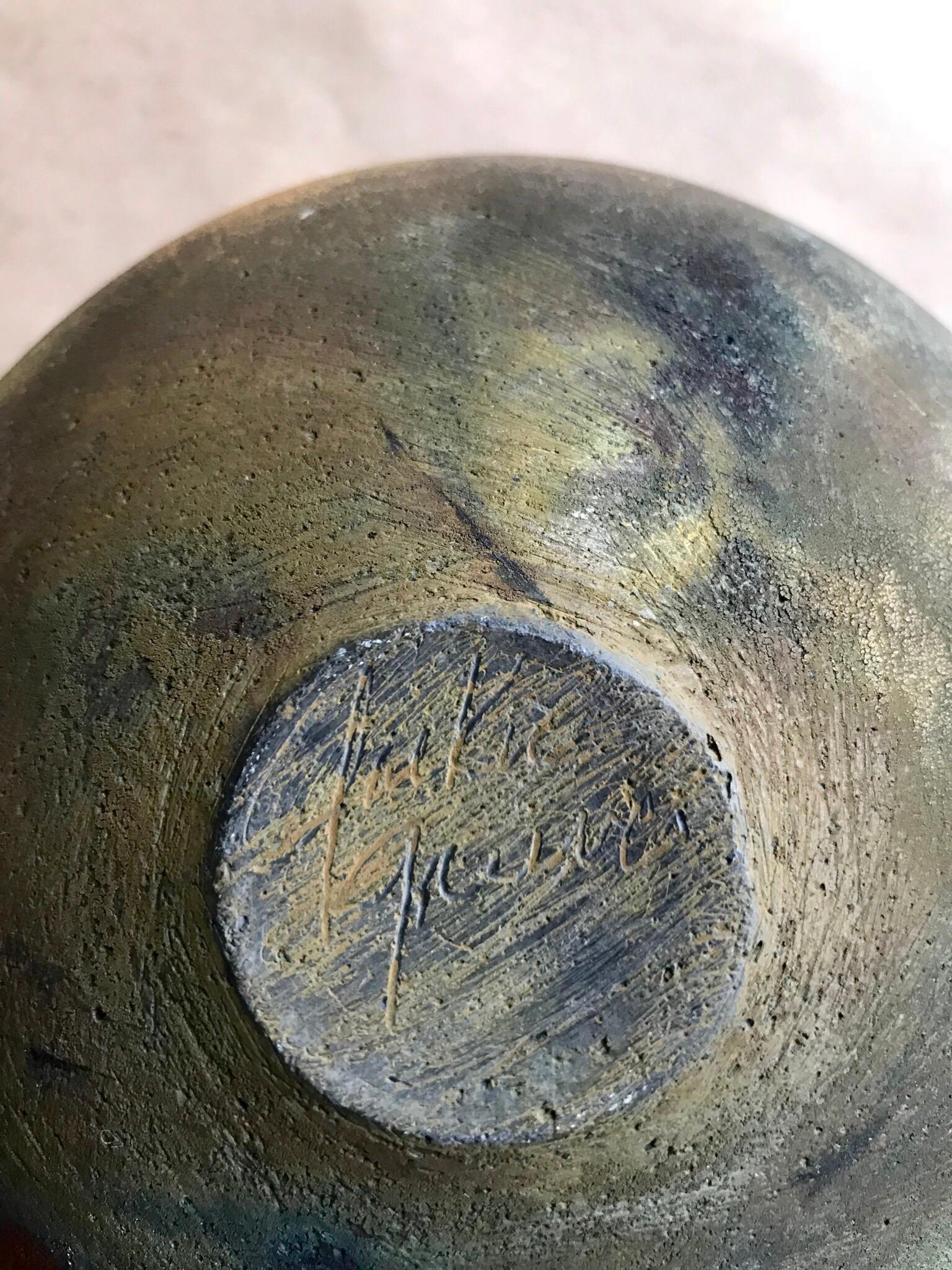 California Modern Low Vase For Sale at 1stDibs