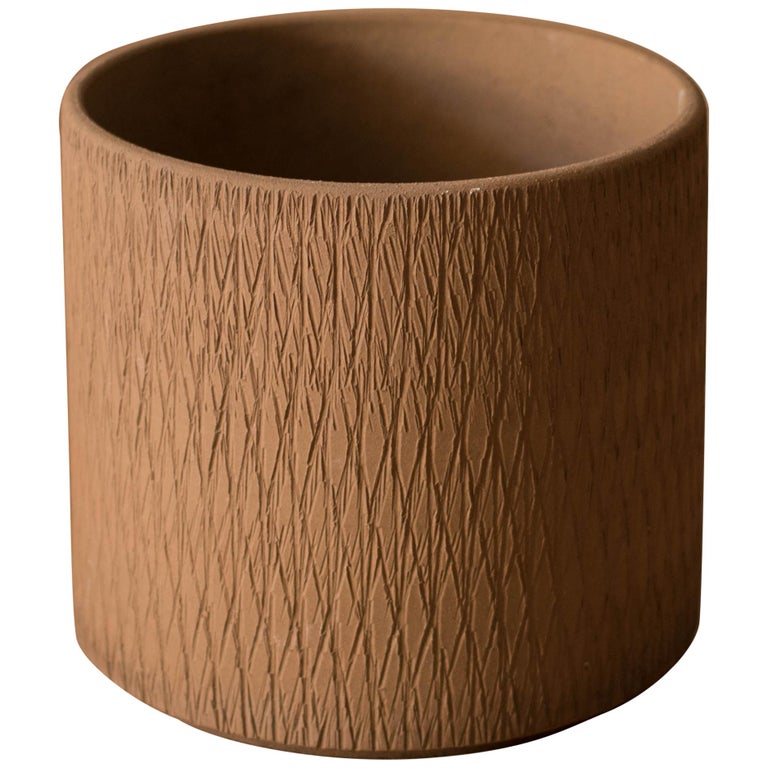 California Modern Sgraffito Planter Pot by Gainey at 1stDibs