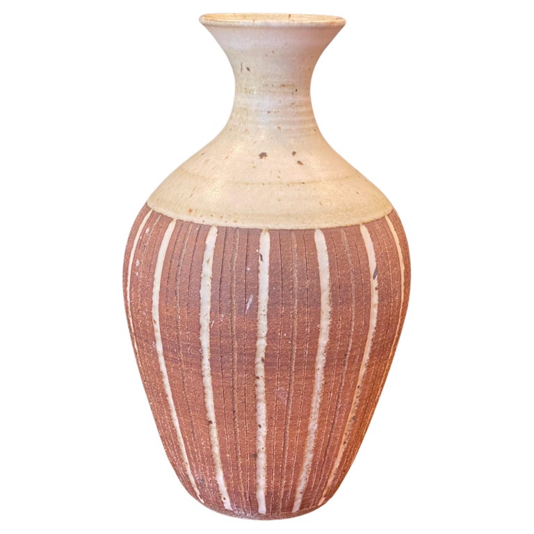 California Studio Pottery Stoneware Vase by Barbara Moorefield For Sale ...