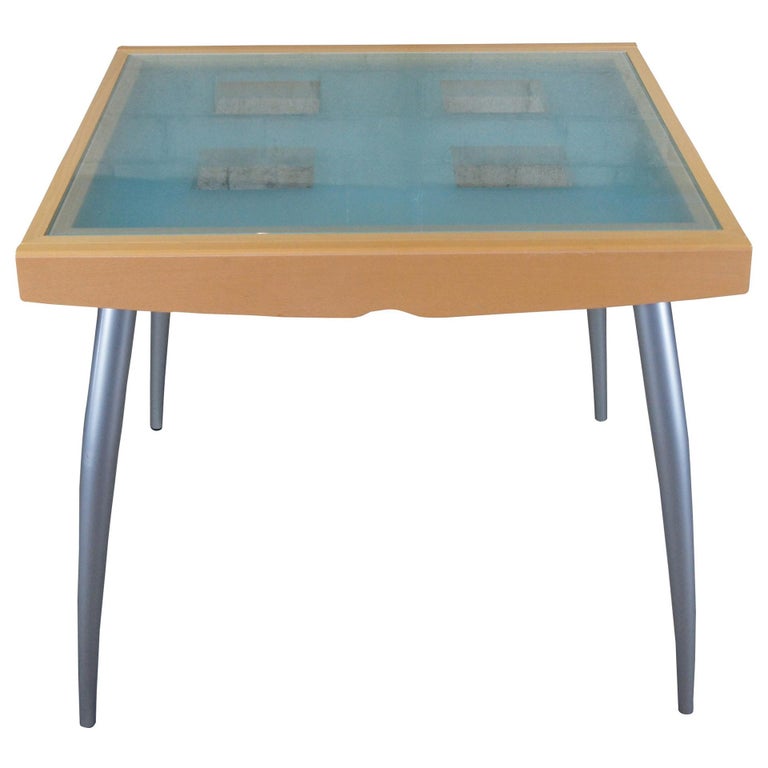 Calligaris Italian Modern Bon Ton Glass Extendable Dining Breakfast ...