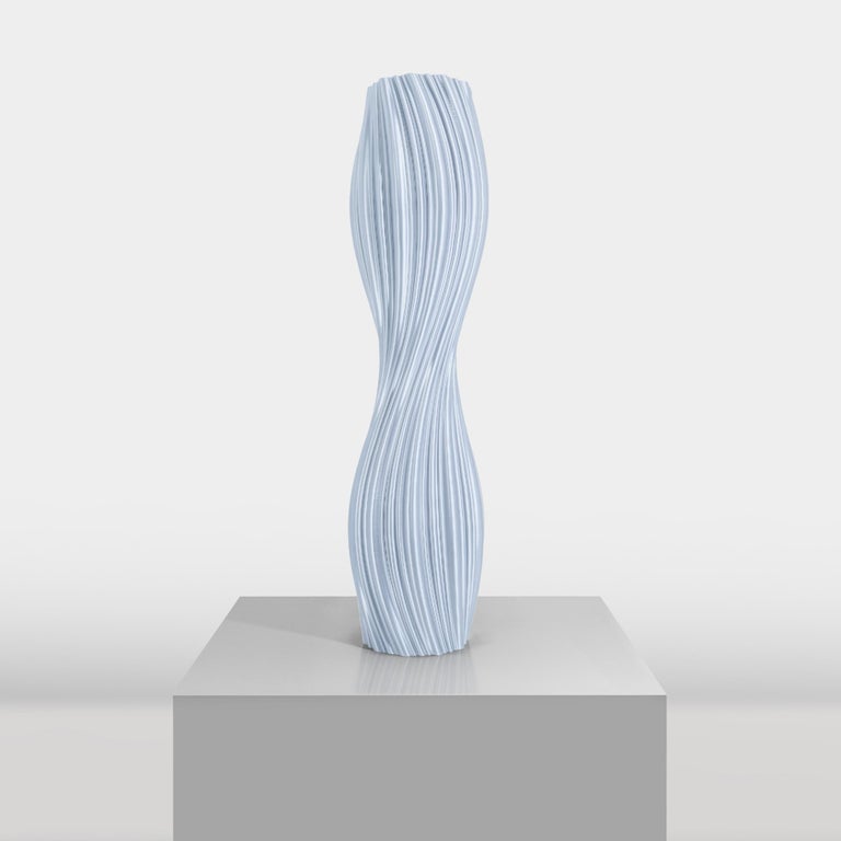 Calliope, White Contemporary Sustainable Vase-Sculpture For Sale at 1stDibs