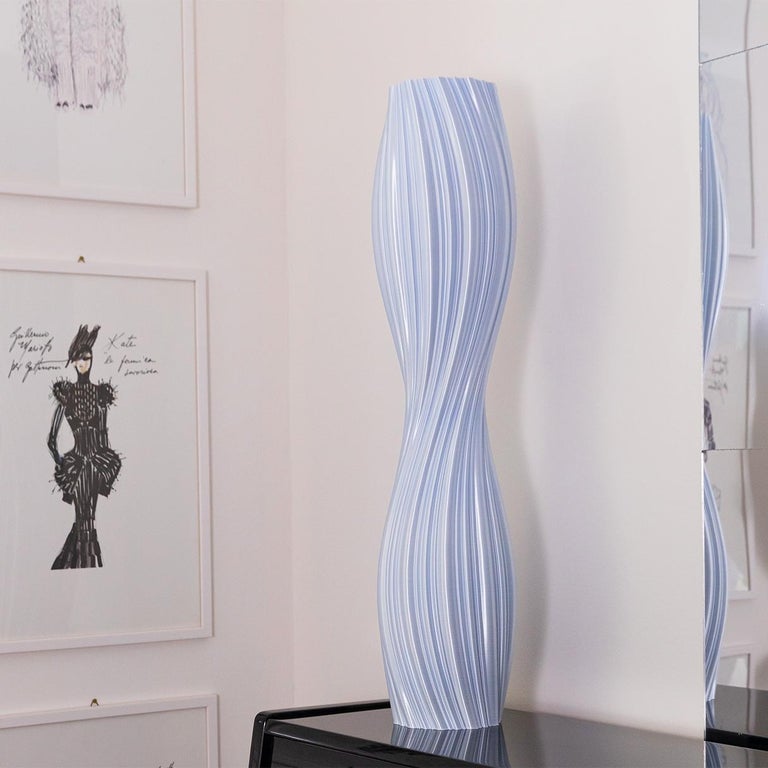 Calliope, White Contemporary Sustainable Vase-Sculpture For Sale at 1stDibs