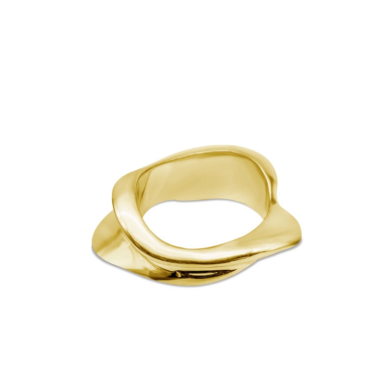 Customizable Calm Seas Gold Ring For Sale at 1stDibs