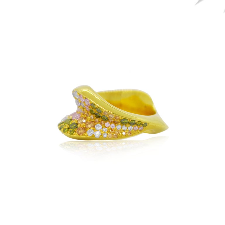 Customizable Calm Seas Sapphire 14k Gold Ring For Sale at 1stDibs
