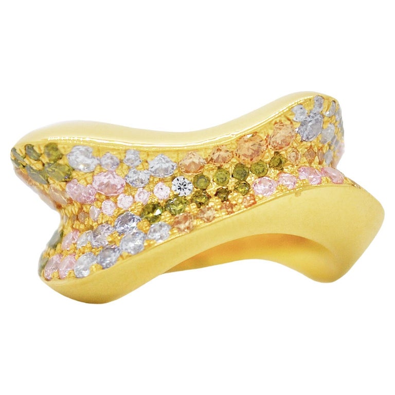 Customizable Calm Seas Sapphire 14k Gold Ring For Sale at 1stDibs