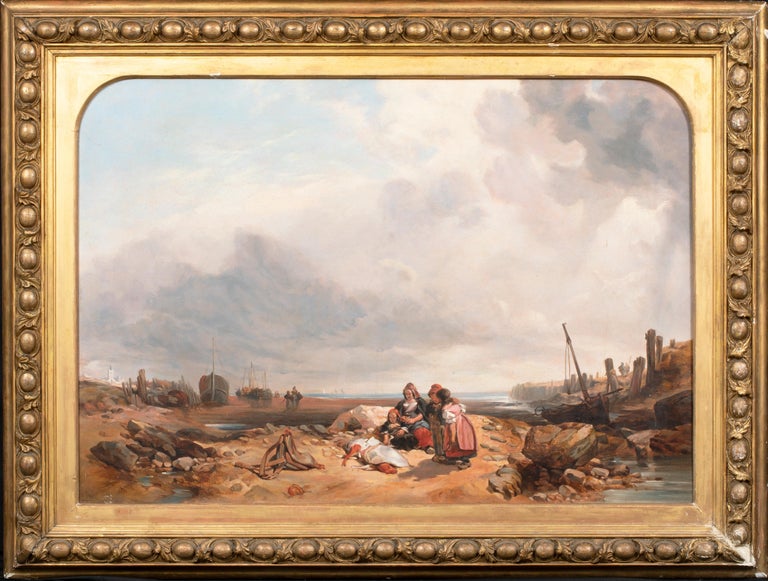 Calvert Richard Jones - On The Shore, believed to be Swansea, 19th ...