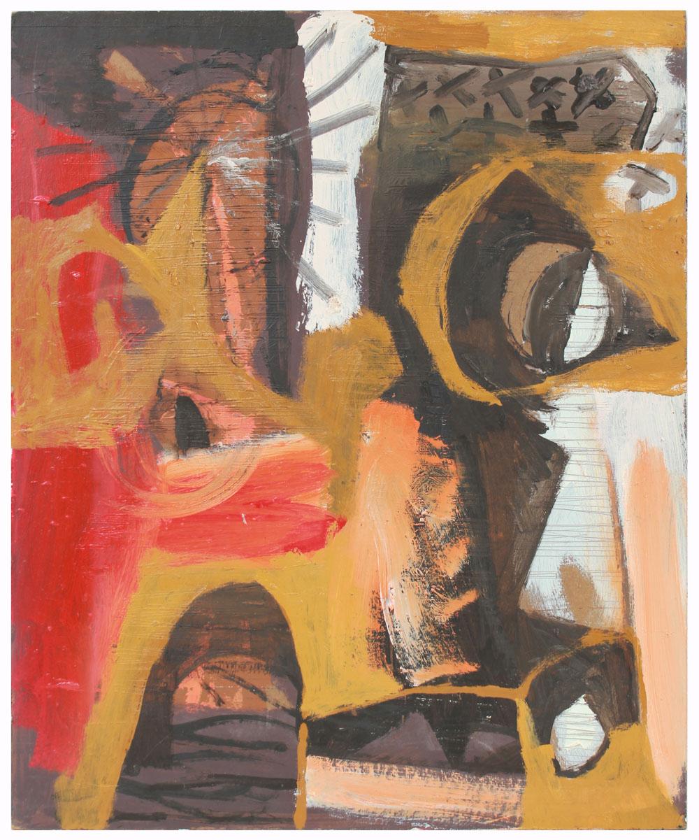 Calvin Anderson - Modernist Abstract in Yellow, Red, Black and White ...