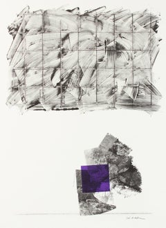 Calvin Anderson - Black and White Abstract Expressionist Etching For ...