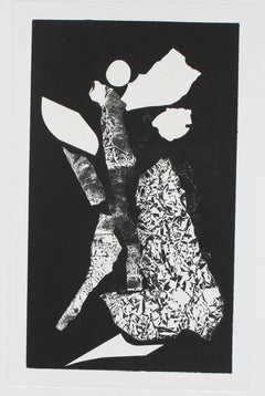 Calvin Anderson - Black and White Abstract Expressionist Etching For ...