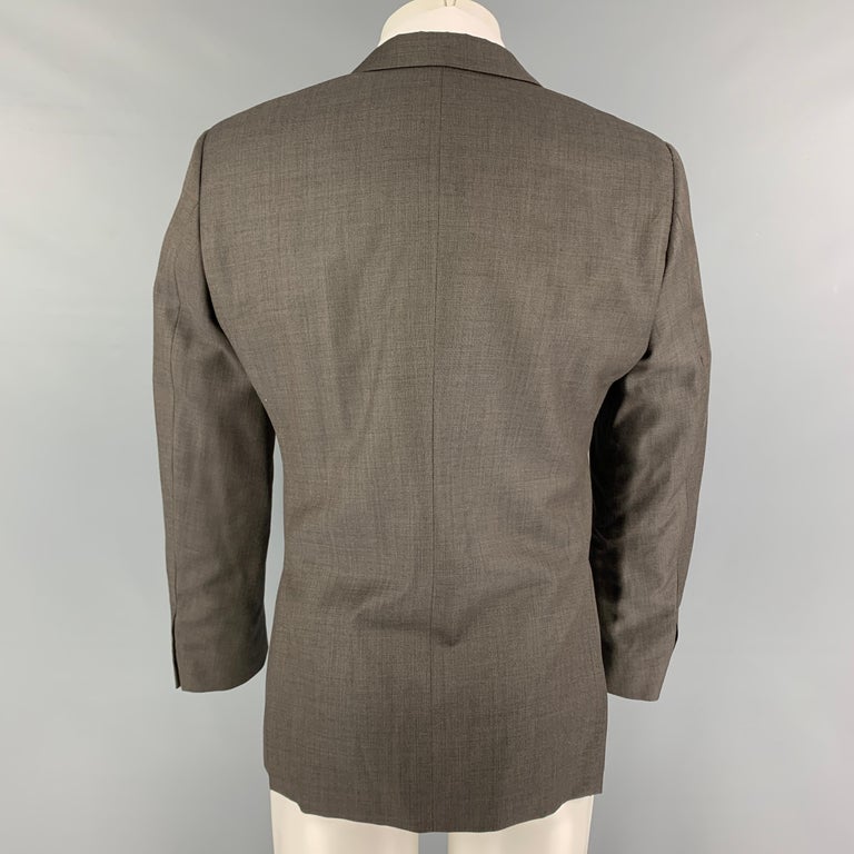 CALVIN KLEIN COLLECTION Size 36 Grey Wool Notch Lapel Sport Coat For ...