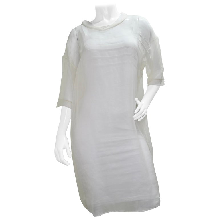 Calvin Klein Sheer Organza Long Tunic at 1stDibs