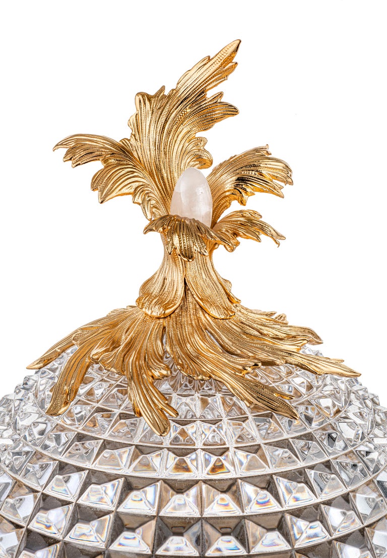 Calypso Amber Crystal Potiche For Sale at 1stDibs