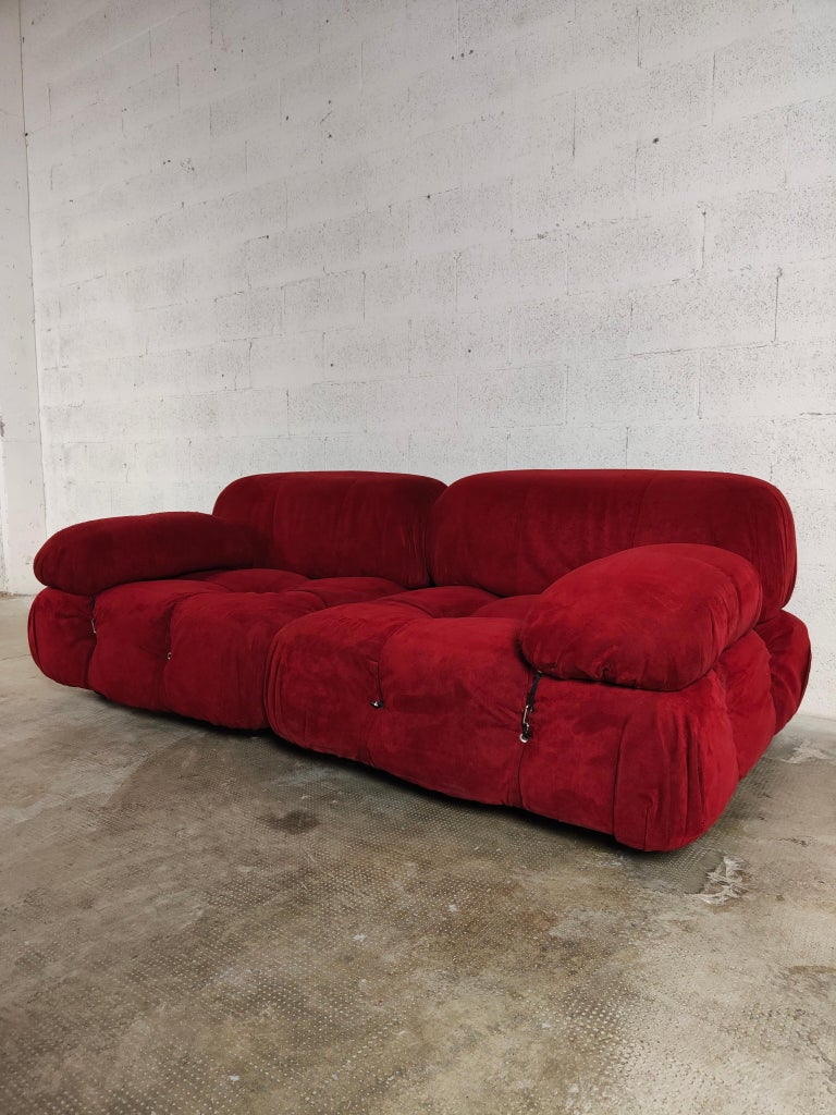 Camaleonda Red Sofa by Mario Bellini for B&B Italia, 1970s at 1stDibs