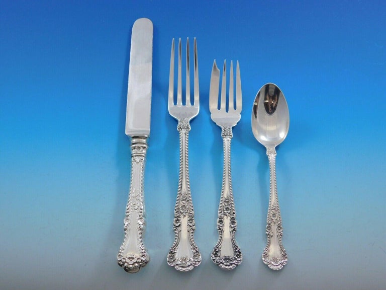 Cambridge by Gorham Alvin Sterling Silver Flatware Service for 8 Set ...