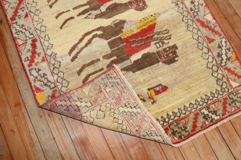 Camel Donkey Anatolian Pictorial Rug For Sale at 1stDibs