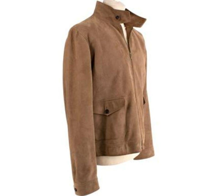 Camel Suede Jacket For Sale at 1stDibs