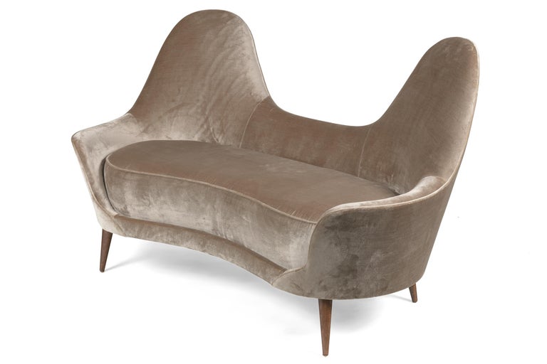 Italian Style Settee by Lost City Arts For Sale at 1stDibs
