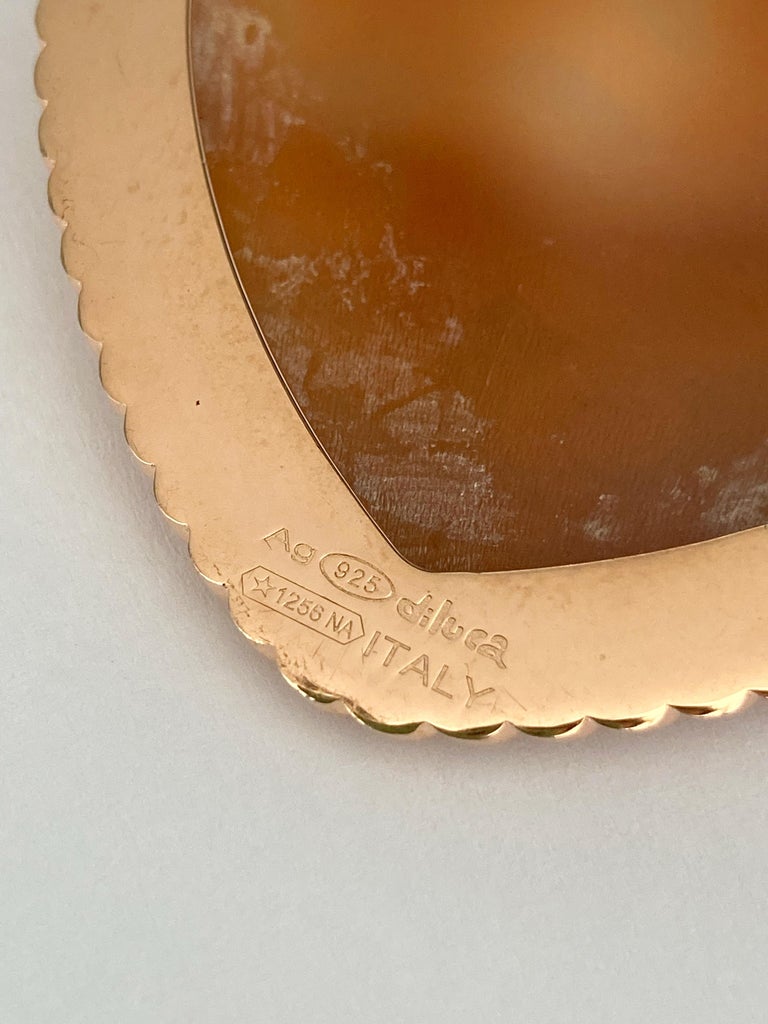 Cameo Italiano. "The Cherub" Sea shell cameo heart pendant. For Sale at ...