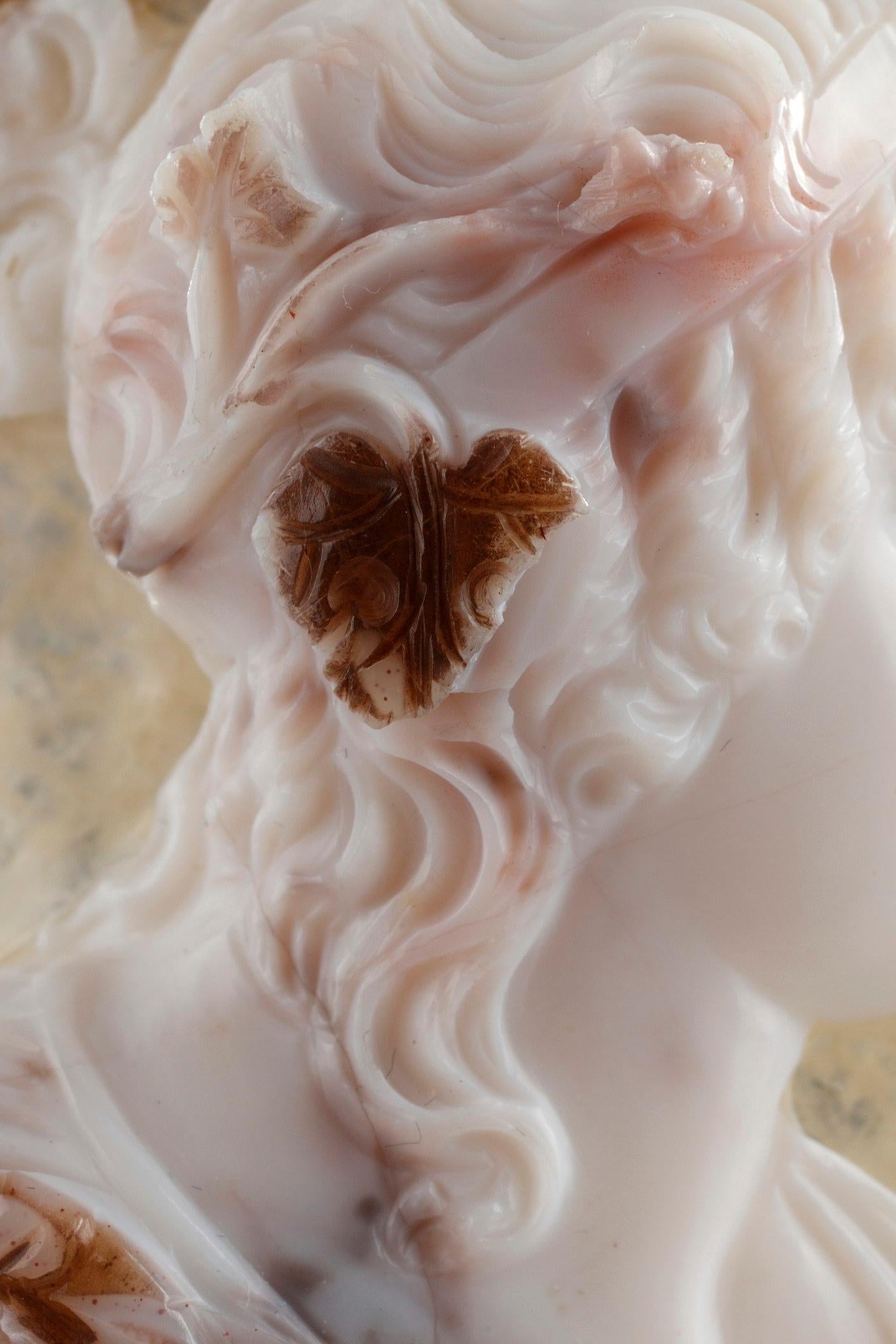 Cameo on Agate, Gold Mounting, 19th Century at 1stDibs