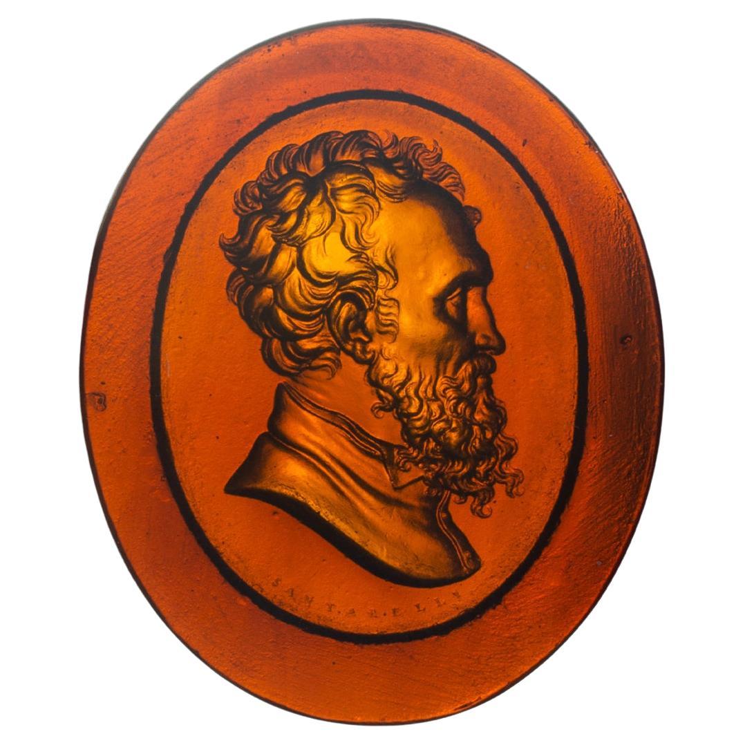 Cameo or intaglio, Napoleon. Glass. France, 1805. For Sale at 1stDibs