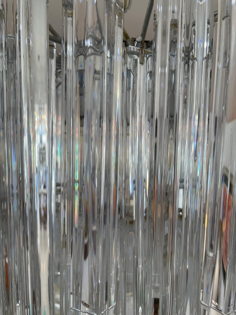 Camer Chandelier with Venini Prisms For Sale at 1stDibs