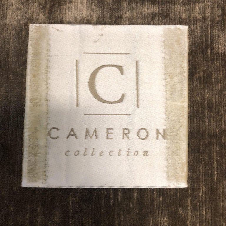 Cameron Collection Lower Park Avenue Velvet Sofa For Sale at 1stDibs
