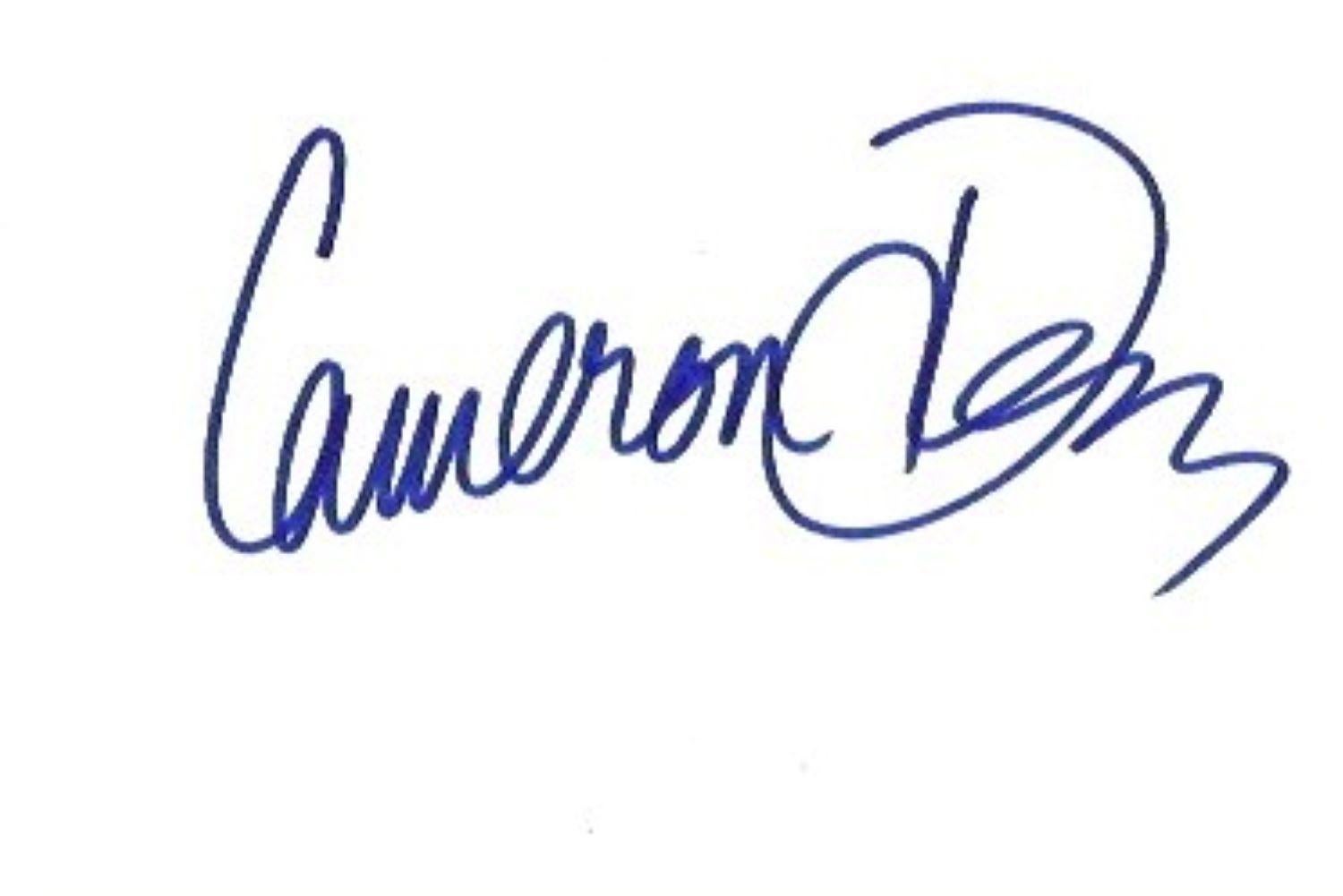 Cameron Diaz Autograph with Certificate of Authenticity For Sale at 1stDibs