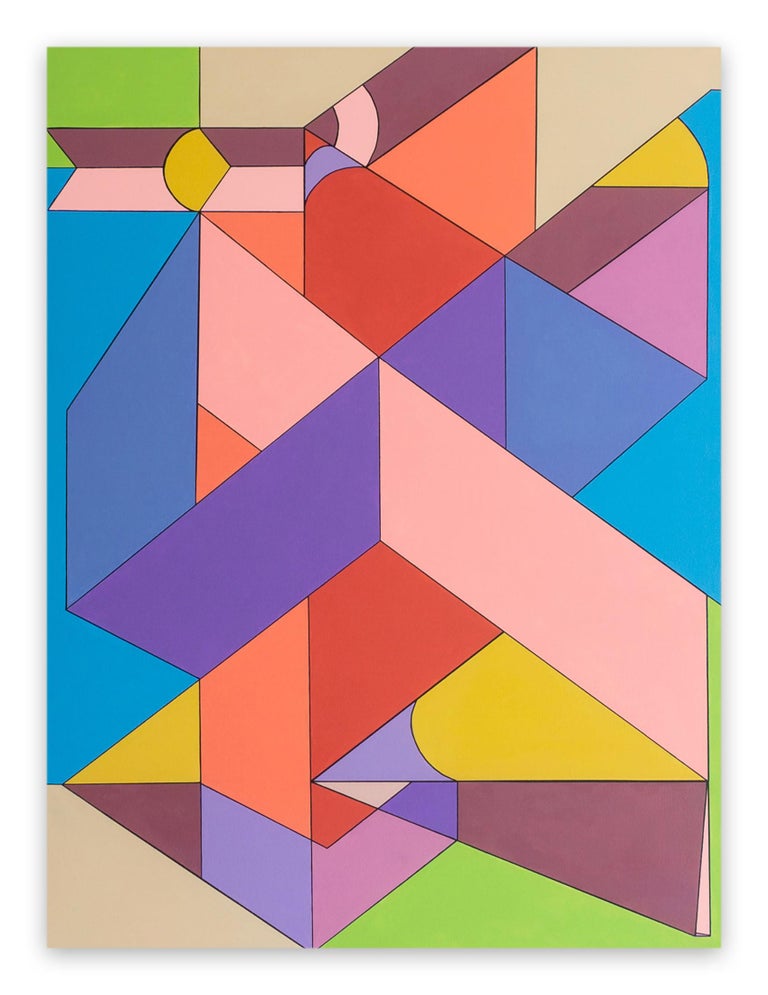 Camila Quintero - Cutting Spaces (Abstract painting) For Sale at 1stDibs