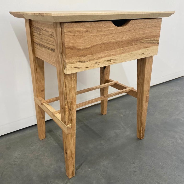 Camilla Cherry Handmade Bedside or End Table with Drawer by New York ...