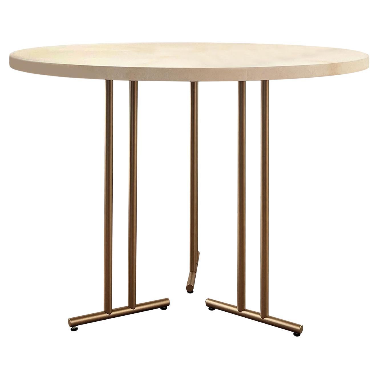 Ester Galuchat Side Black Table By Monica Geronimi For Sale at 1stDibs