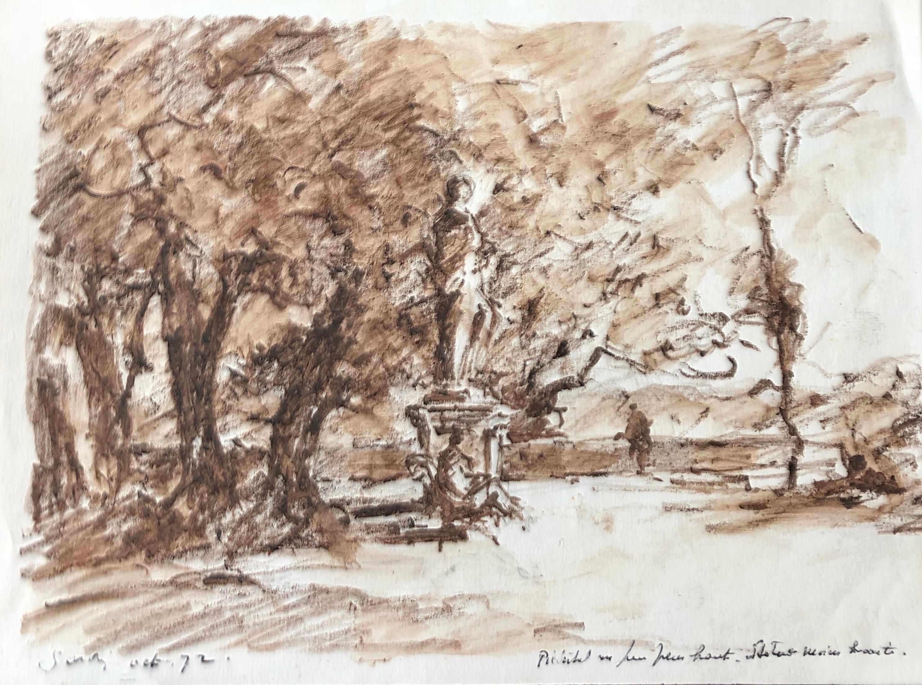 Camille Meriot - Parkland, French Impressionist painting at 1stDibs ...