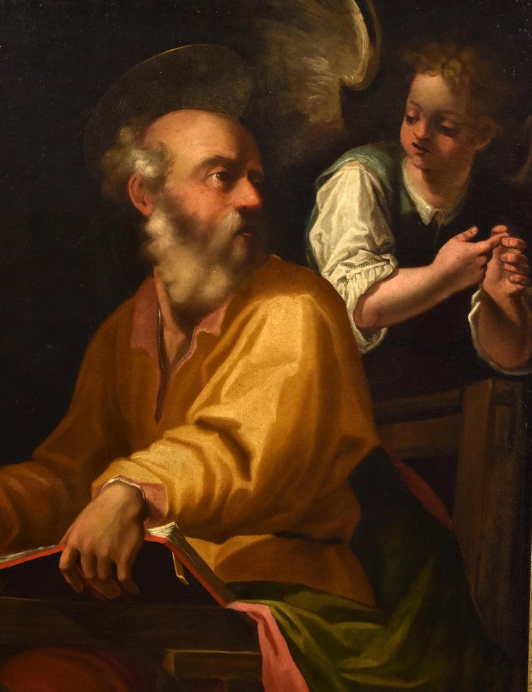 Saint Matthew Angel Procaccini Paint Oil on canvas Old master 17th ...