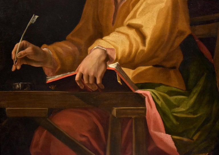 Saint Matthew Angel Procaccini Paint Oil on canvas Old master 17th ...