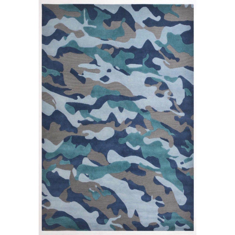 Camo Large Rug by Art and Loom For Sale at 1stDibs
