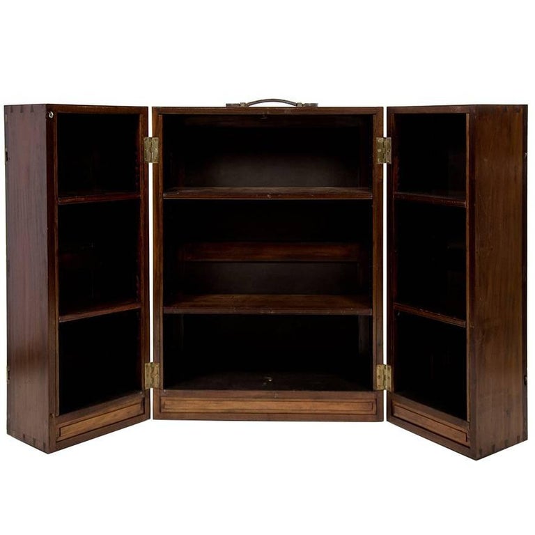 Campaign Bookcase For Sale at 1stDibs