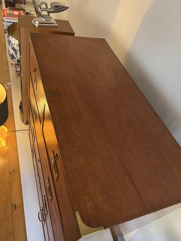 Campaign Cest of Drawers Officers Chest For Sale at 1stDibs