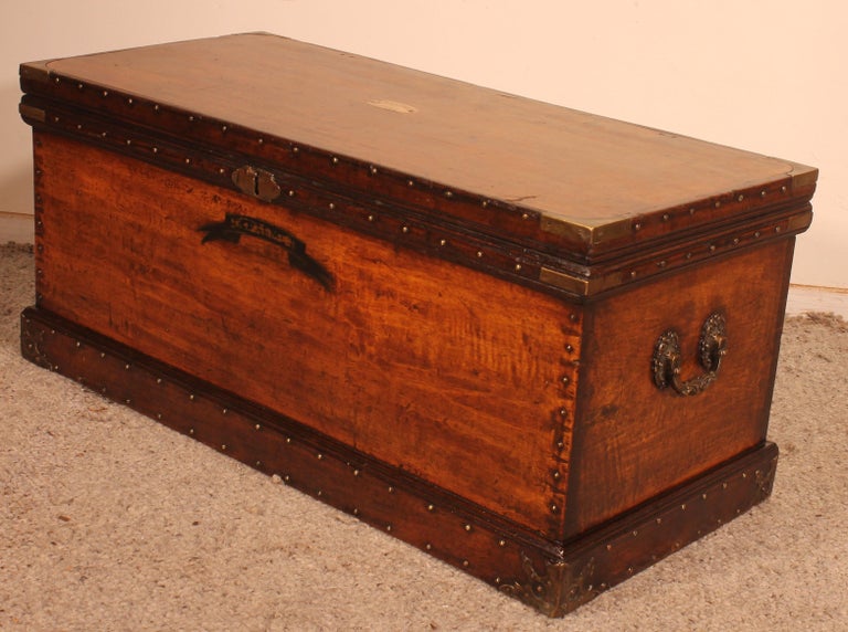 Campaign / Marine Chest from the Port of Hull from the 19th Century For ...