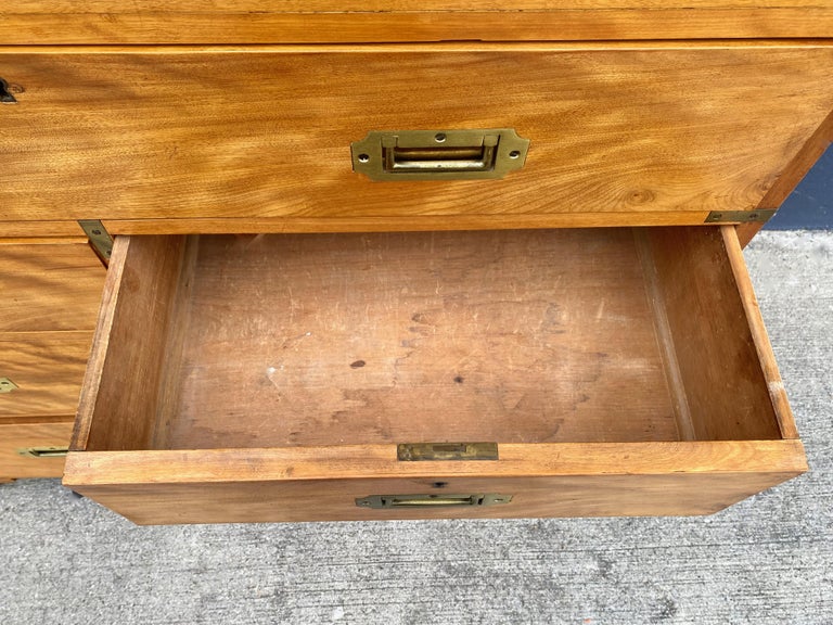 Campaign Secretary Chest, Mid-19th Century For Sale at 1stDibs