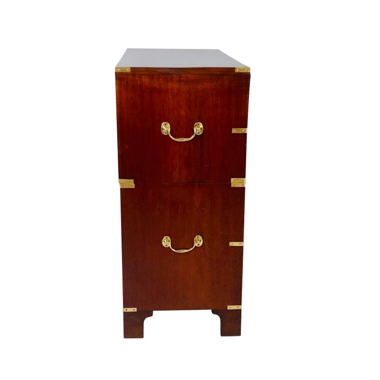 Campaign Secretary Chest of Drawers, England, circa 1840 at 1stDibs