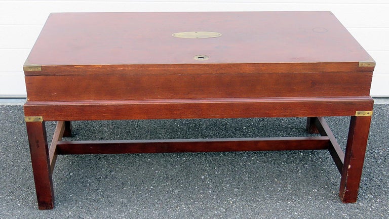 Campaign Style Box on Stand or Coffee Table at 1stDibs