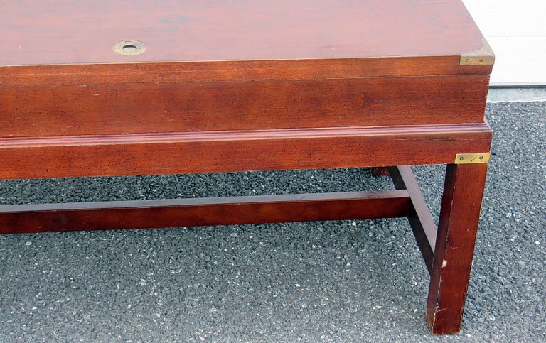 Campaign Style Box on Stand or Coffee Table at 1stDibs