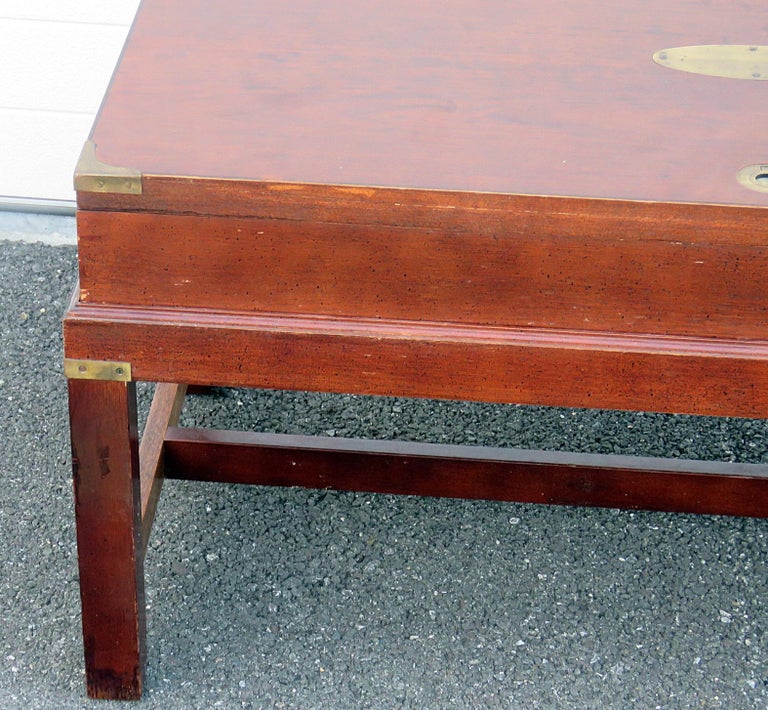 Campaign Style Box on Stand or Coffee Table at 1stDibs