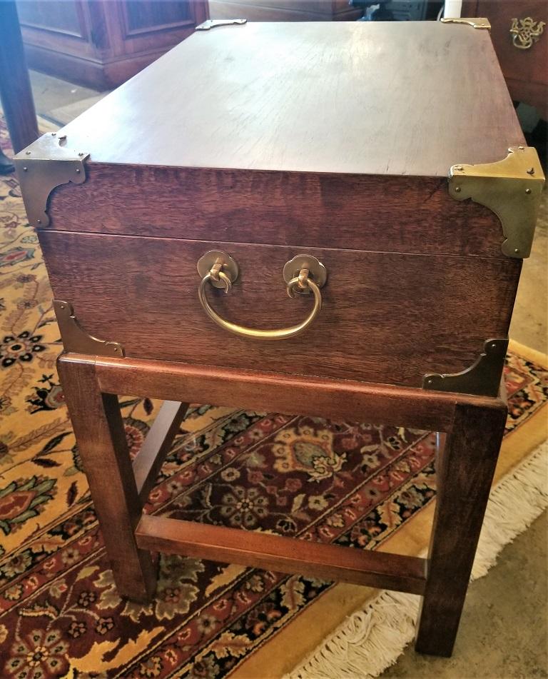 Campaign Style Box on Stand at 1stDibs