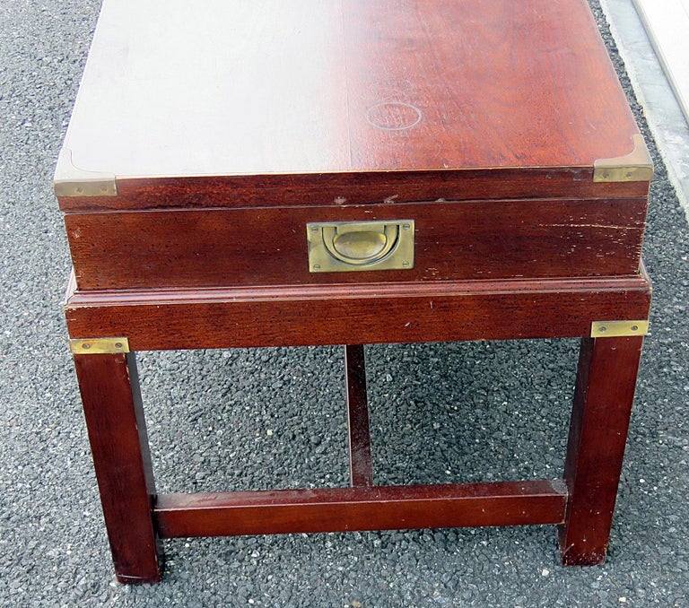 Campaign Style Box on Stand or Coffee Table at 1stDibs
